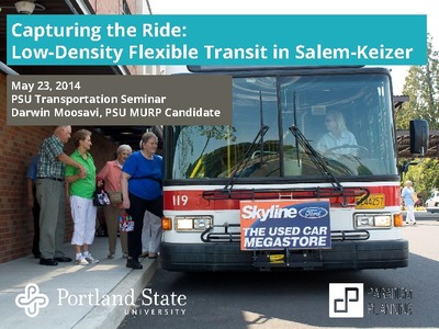 "Capturing the Ride: Exploring Low-Density Flexible Transit Alternative ...